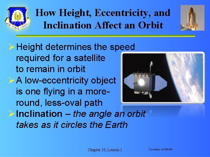 Orbits and How They Work WarmUp Questions CPS