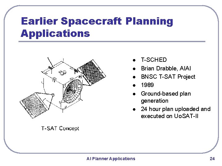 AI Planner Applications Practical Applications of AI Planners