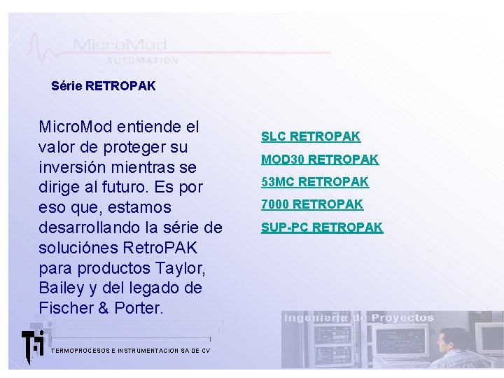 TERMOPROCESOS EEINSTRUMENTACION TERMOPROCESOS E INSTRUMENTACION SA DE CV