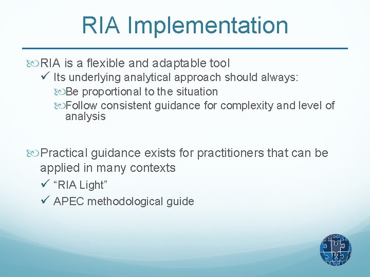 Practical Tools RIA light and Public Consultation Basics