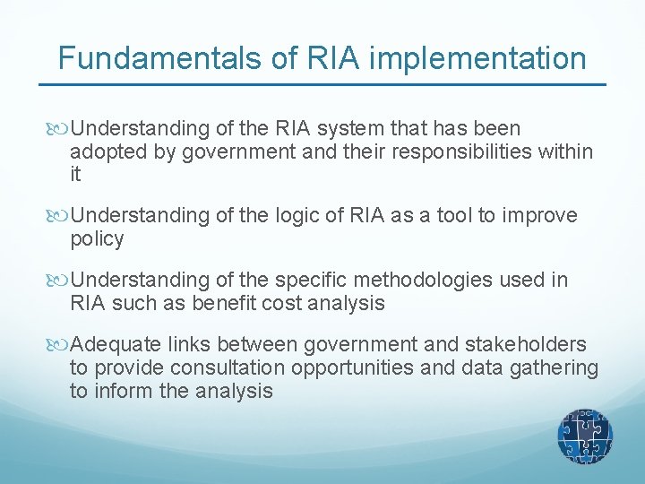 Practical Tools RIA light and Public Consultation Basics