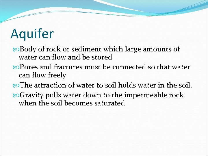 Groundwater Groundwater Water beneath the Earths surface How