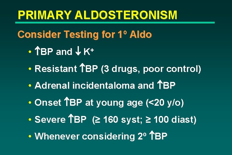 Surgical Management of Primary Aldosteronism Pheochromocytoma Clive Grant