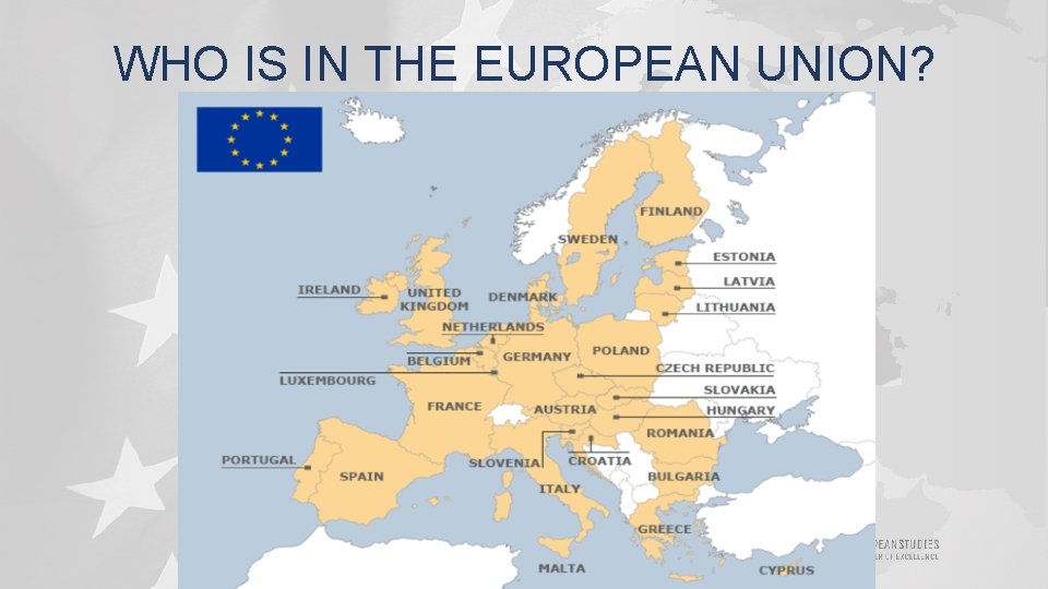 THE BASICS OF THE EUROPEAN UNION KEY WORDS