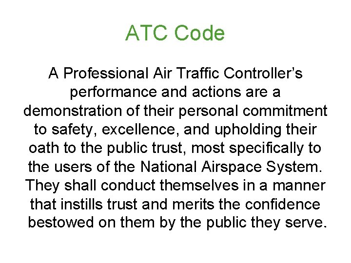 PROFESSIONAL STANDARDS BUE Briefing PROFESSIONAL STANDARDS The purpose