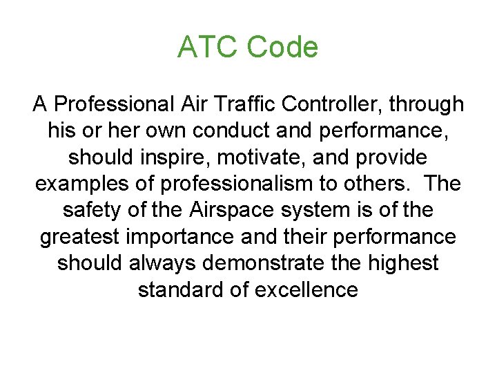 PROFESSIONAL STANDARDS BUE Briefing PROFESSIONAL STANDARDS The purpose