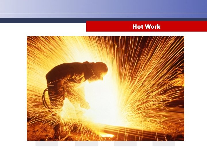 Hot Work Disclaimer This training material presents very