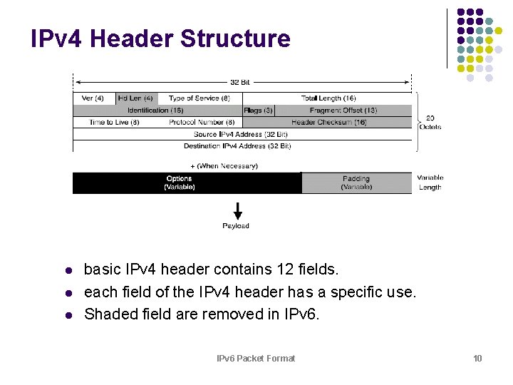 IPv 6 Packet Format 1 Objectives l l