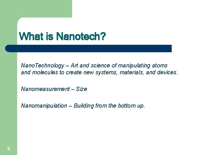 Nanotechnology A Brief Overview Identifying Opportunities and Strategies