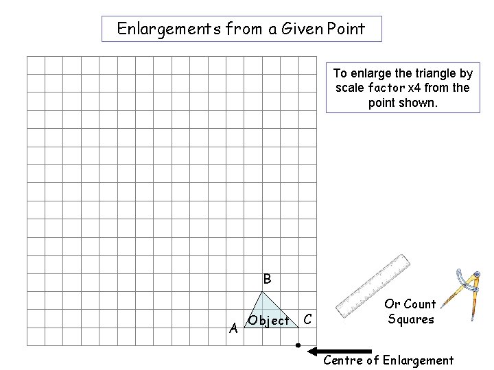 Enlargements from a Given Point X 2 B