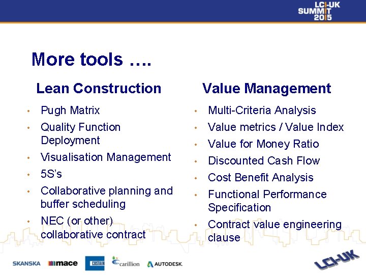 Exploration of parallels in Lean and VM methodology