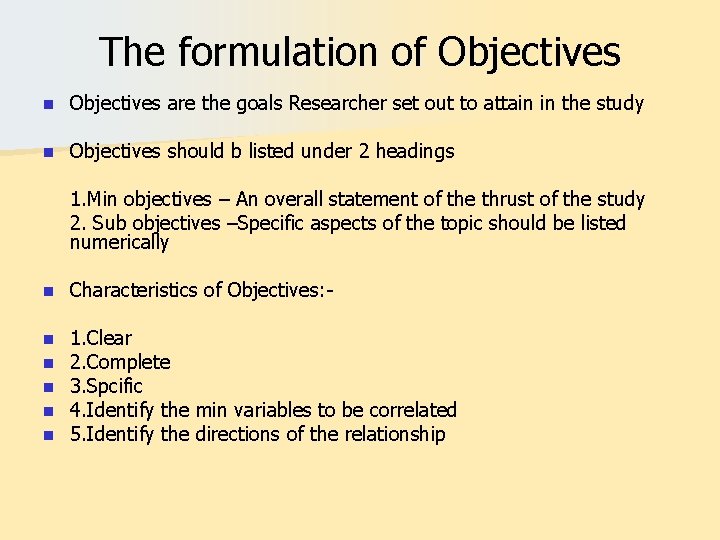 Research Methodology Quantitative Research The Section covers the