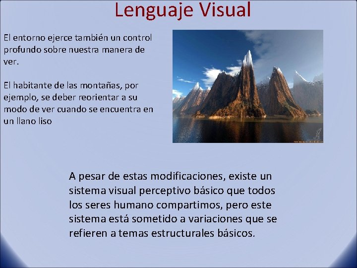 Lenguaje Visual Lenguaje Visual Cunto vemos Esta sencilla