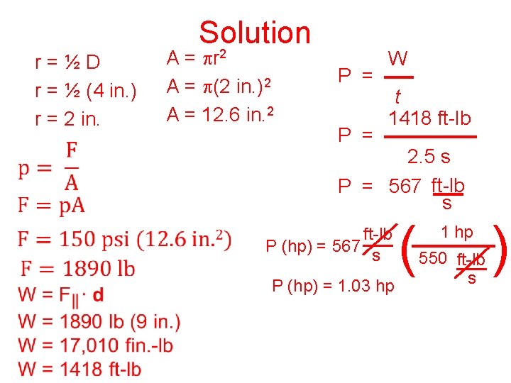 Elements of Power Types and Calculations What is