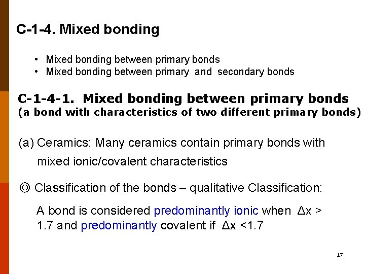 Part STRUCTURE of MATERIALS and its EFFECTS on