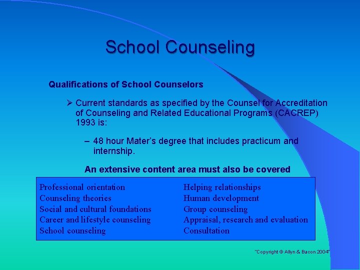 School Counseling History Frank Parsons promoted vocational guidance