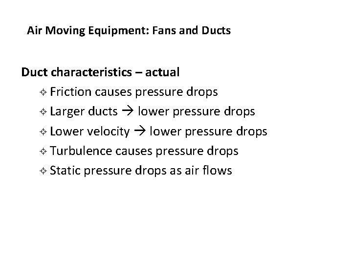 Introduction to Energy Management WeekLesson 10 Air Moving