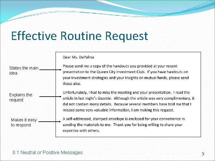 Business Communication Chapter 8 Writing to Clients and