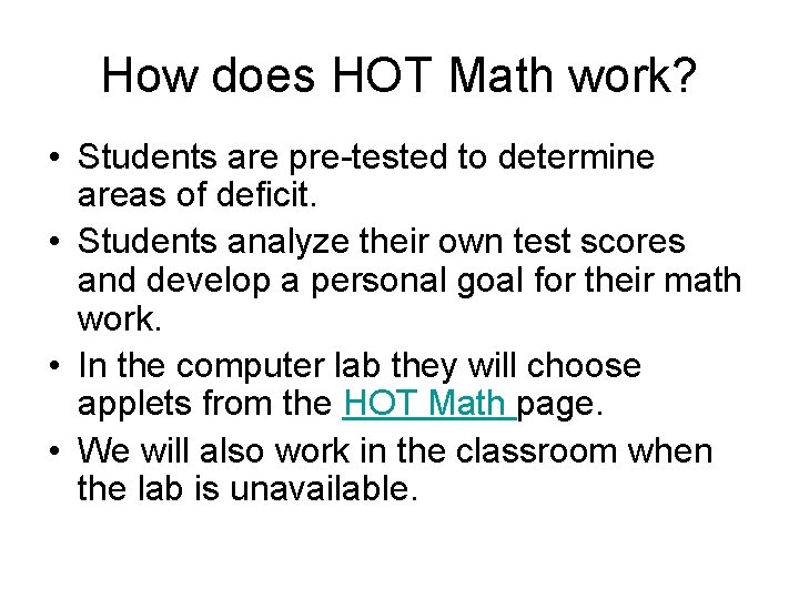 Remediation in Mathematics Using Computer Technology at the