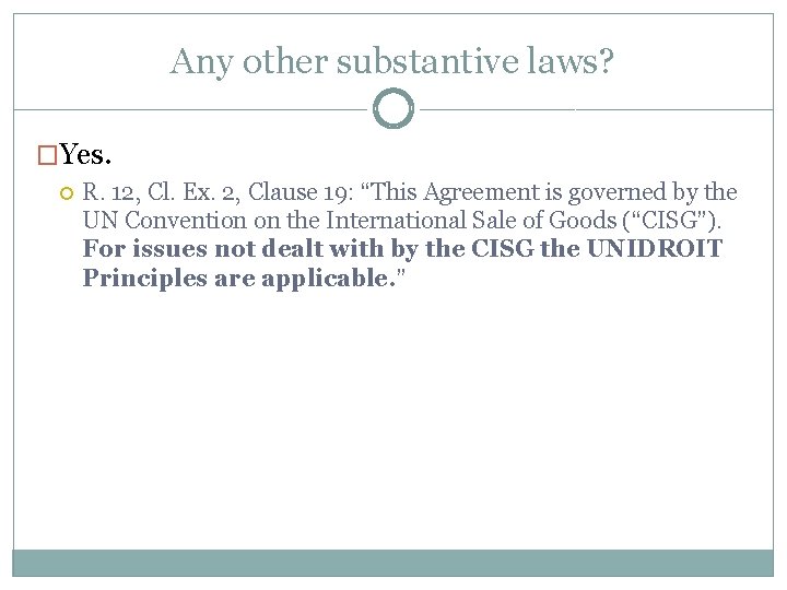 Overview of Relevant Legal Frameworks for the Vis