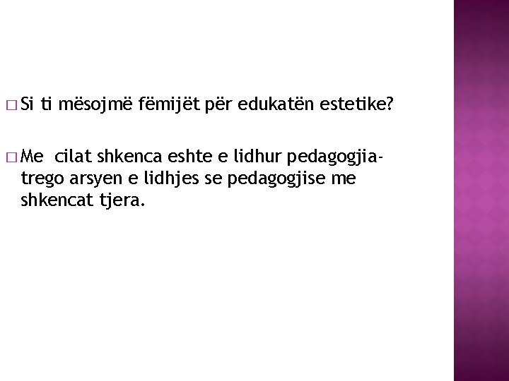 Prof Saranda Shatri Prsritje e njohurive t fituara