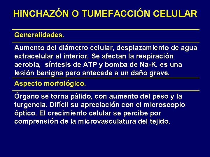 PATOLOGA GENERAL I TEMA DAO Y MUERTE CELULAR