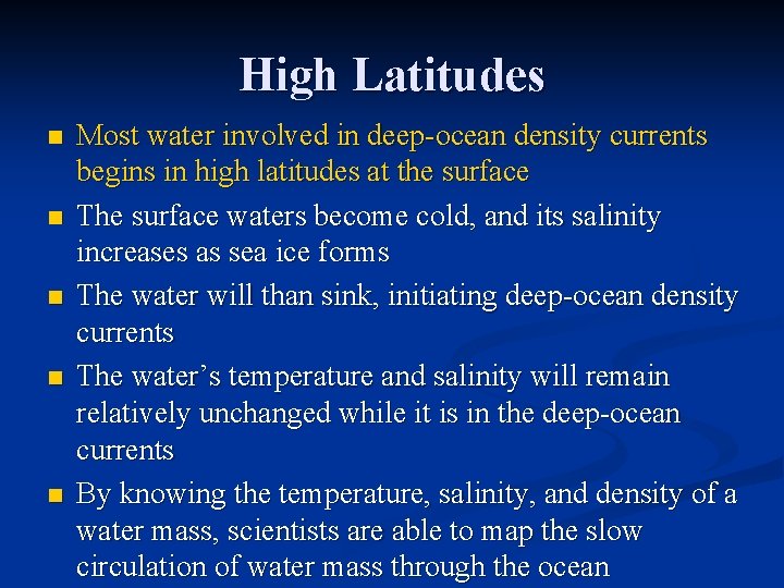 Ocean Circulation Chapter 16 Section 1 Surface Currents