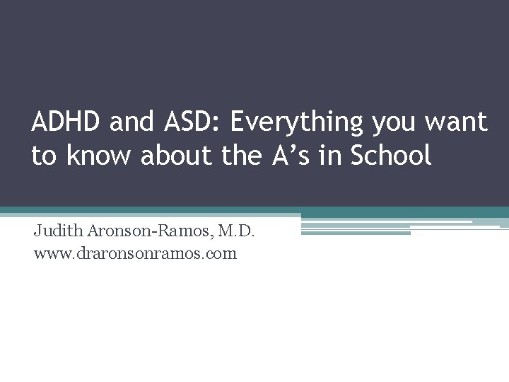 ADHD and ASD Everything you want to know