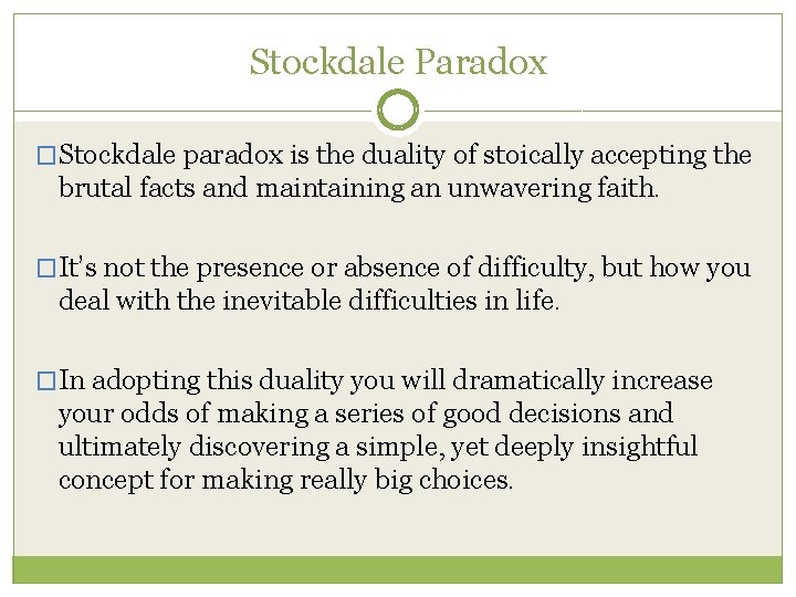 Good to Great Chapter 4 Confront the Brutal