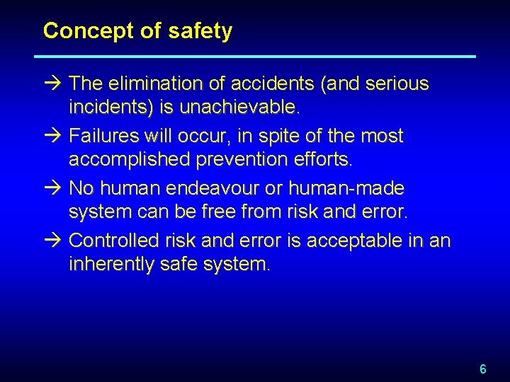 Safety and Efficiency An ICAO Perspective Aviation Safety
