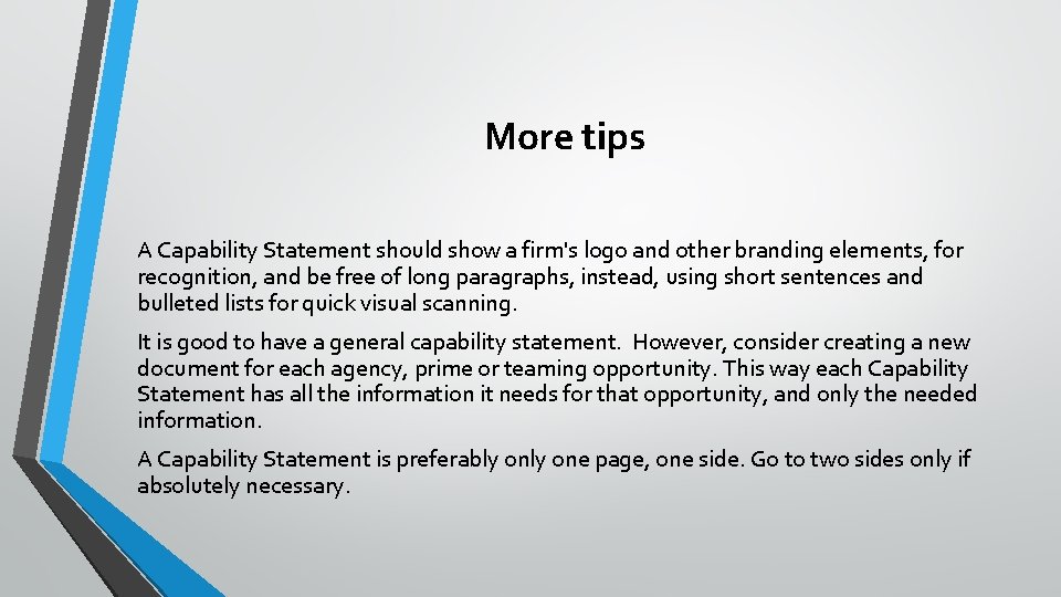 How to Write a Powerful Capability Statement For