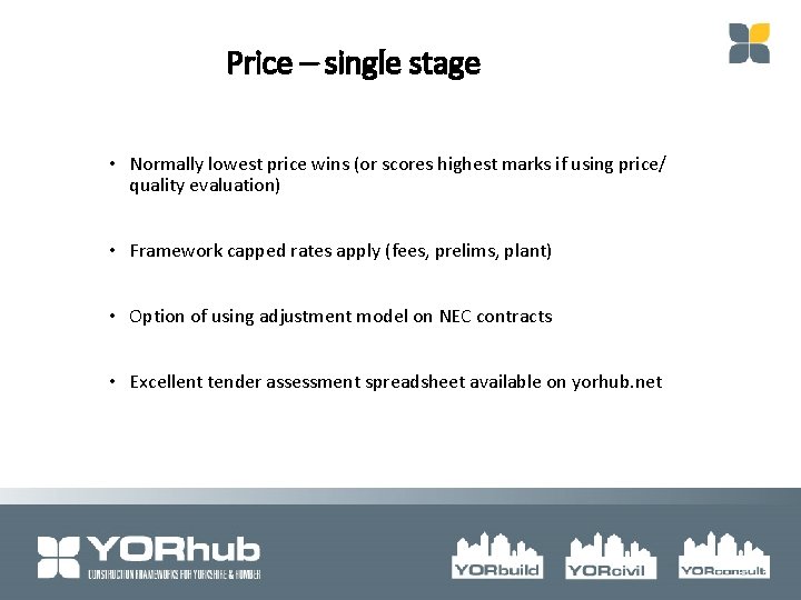 Single Stage v Two Stage Tendering within the