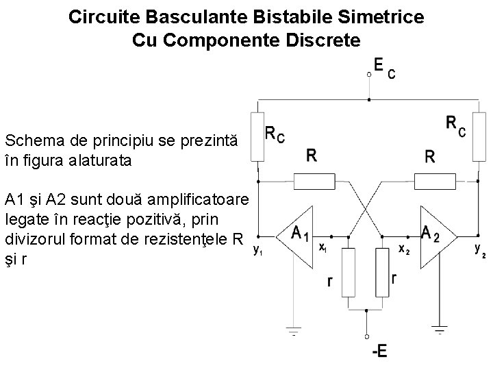Circuite cu reactie pozitiva Circuite basculante bistabile Circuite