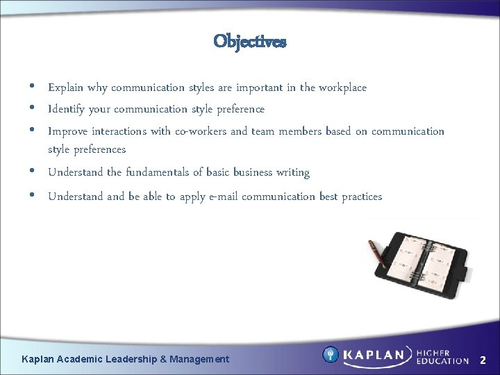 Fundamentals of Business Email Communication Kaplan Academic Leadership