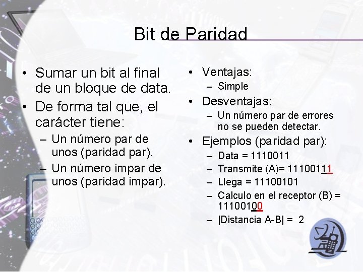 Tcnicas de Deteccin y Correccin de Errores Profesora
