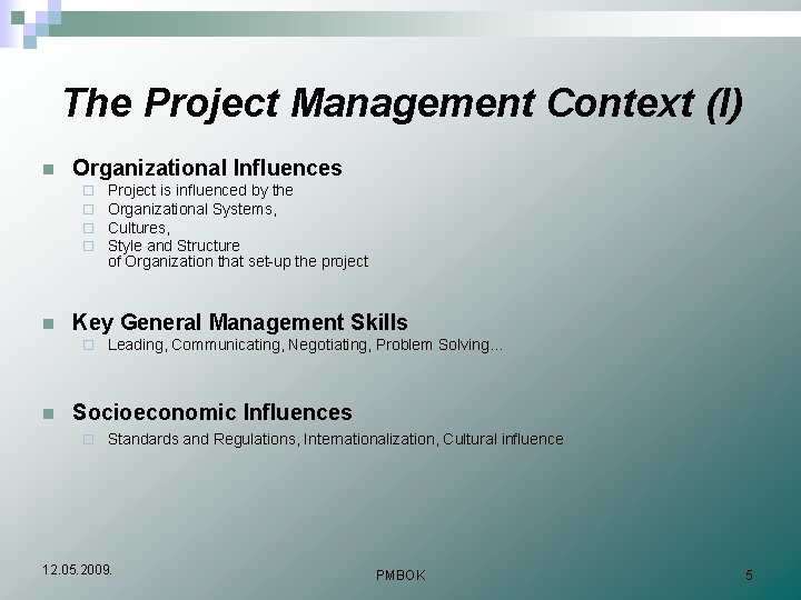Project Management Body of Knowledge PMBOK Author Petar
