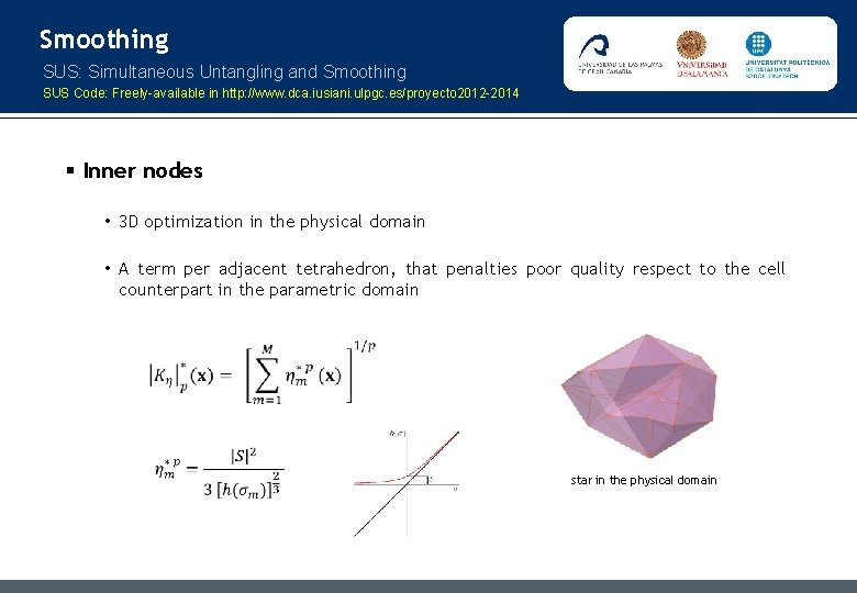 Surface insertion in a tetrahedral mesh using the