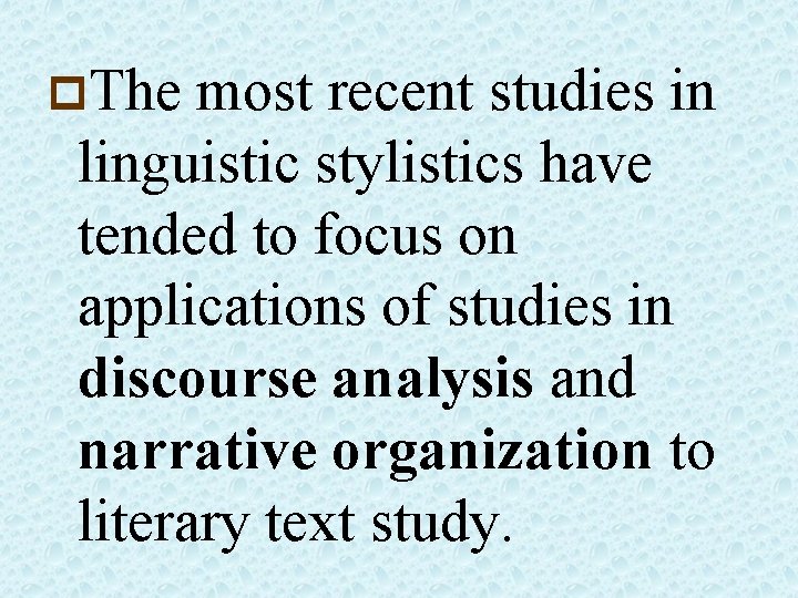 A Brief Introduction to Stylistics By Dr K