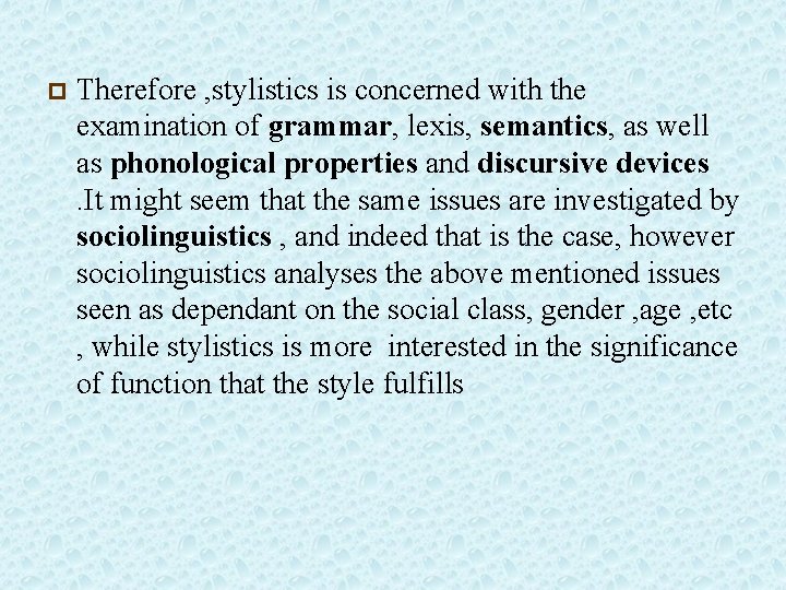 A Brief Introduction to Stylistics By Dr K