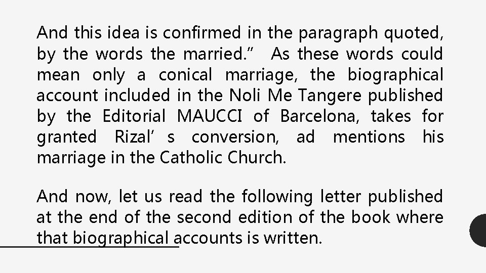 The Testimony Of Eyewitnesses 1 Reverend VICENTE BALAGUER