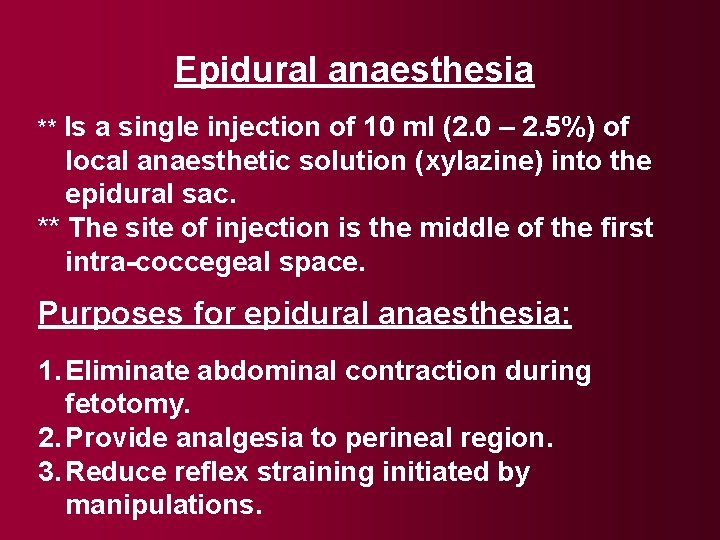 Fetotomy One of the most valuable obstetrical technique