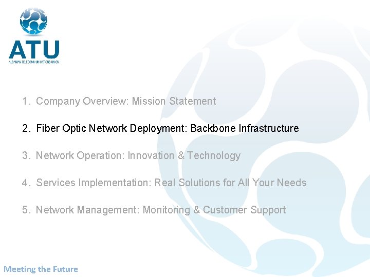 ALBANIAN NATIONAL FIBER OPTIC NETWORK Infrastruktur Backbone 1