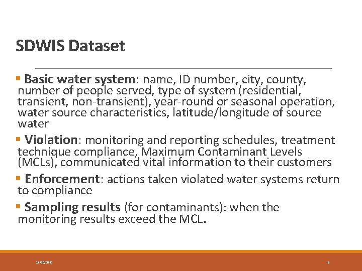 SDWIS 101 Fundamental Operation US EPA INFRASTRUCTURE BRANCH