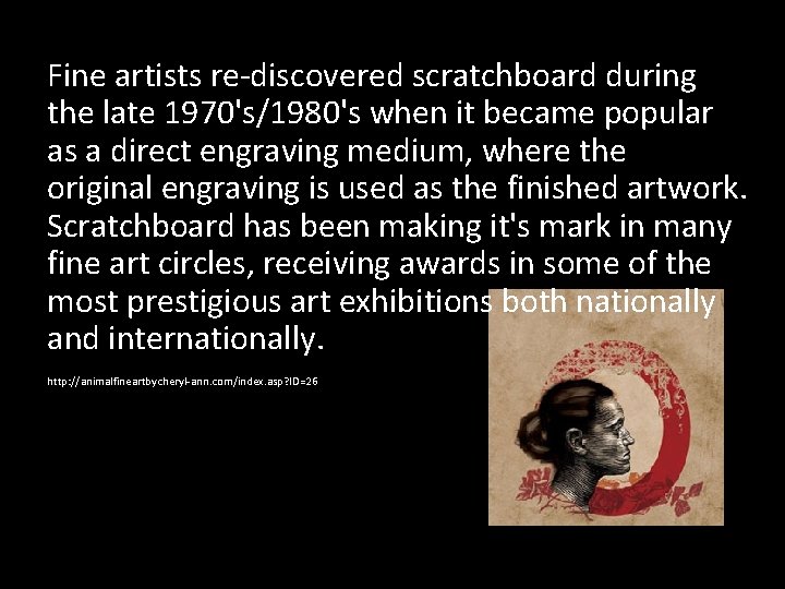 Scratchboard as a Medium Negative as Positive Drawing