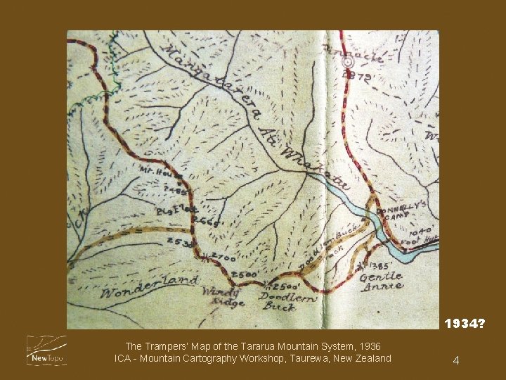 The Trampers Map of the Tararua Mountain System