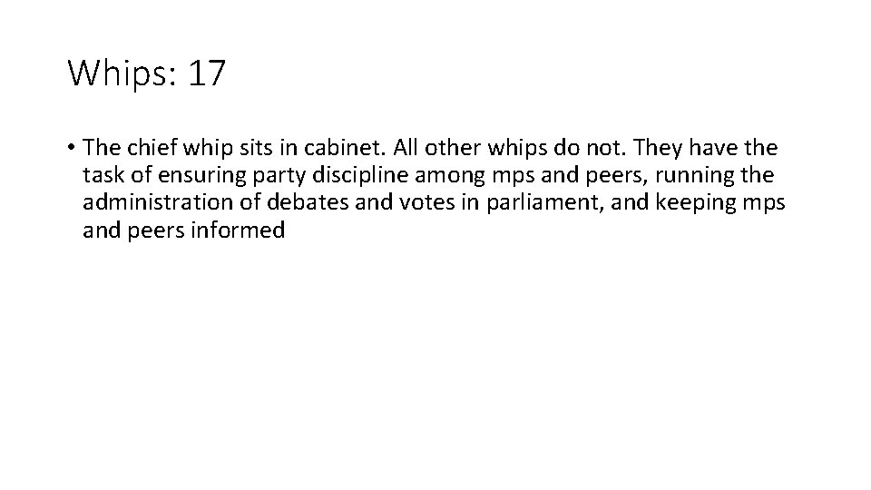The Prime Minister and the Cabinet Who forms
