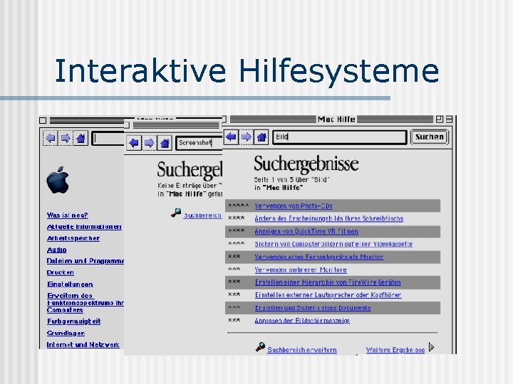 Interaktive Hilfesysteme Interaktive Hilfesysteme Was ist ein Hilfesystem