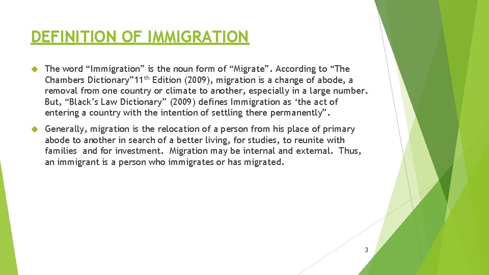 NIGERIAN IMMIGRATION POLICY BEING A PRESENTATION BY I