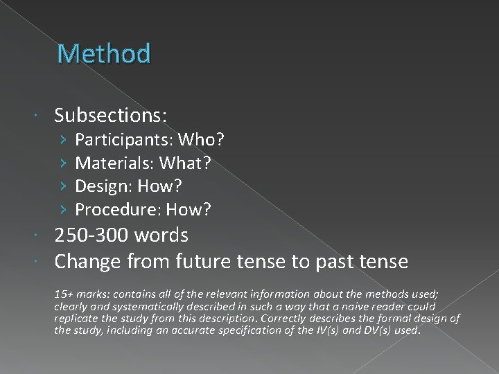Research Skills How to write a lab report