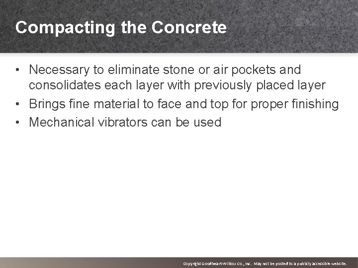 CHAPTER 18 Concrete Flatwork and Formed Shapes Objectives